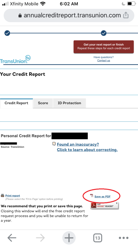 Step by Step Guide to Downloading and Sending Your Free Credit Report ...